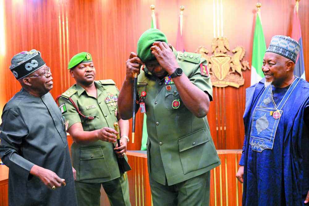LENS VIEW: Tinubu decorates acting COAS with new rank - The Times of Abuja