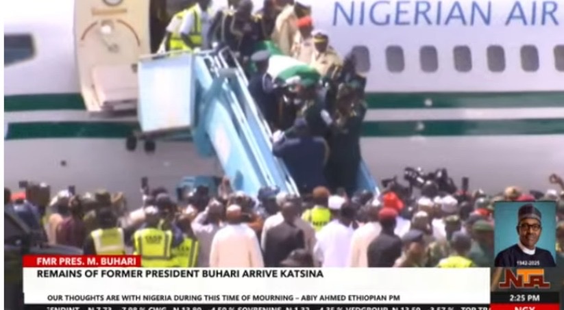VIDEO: Buhari’s body arrives in Nigeria from London - The Times of Abuja